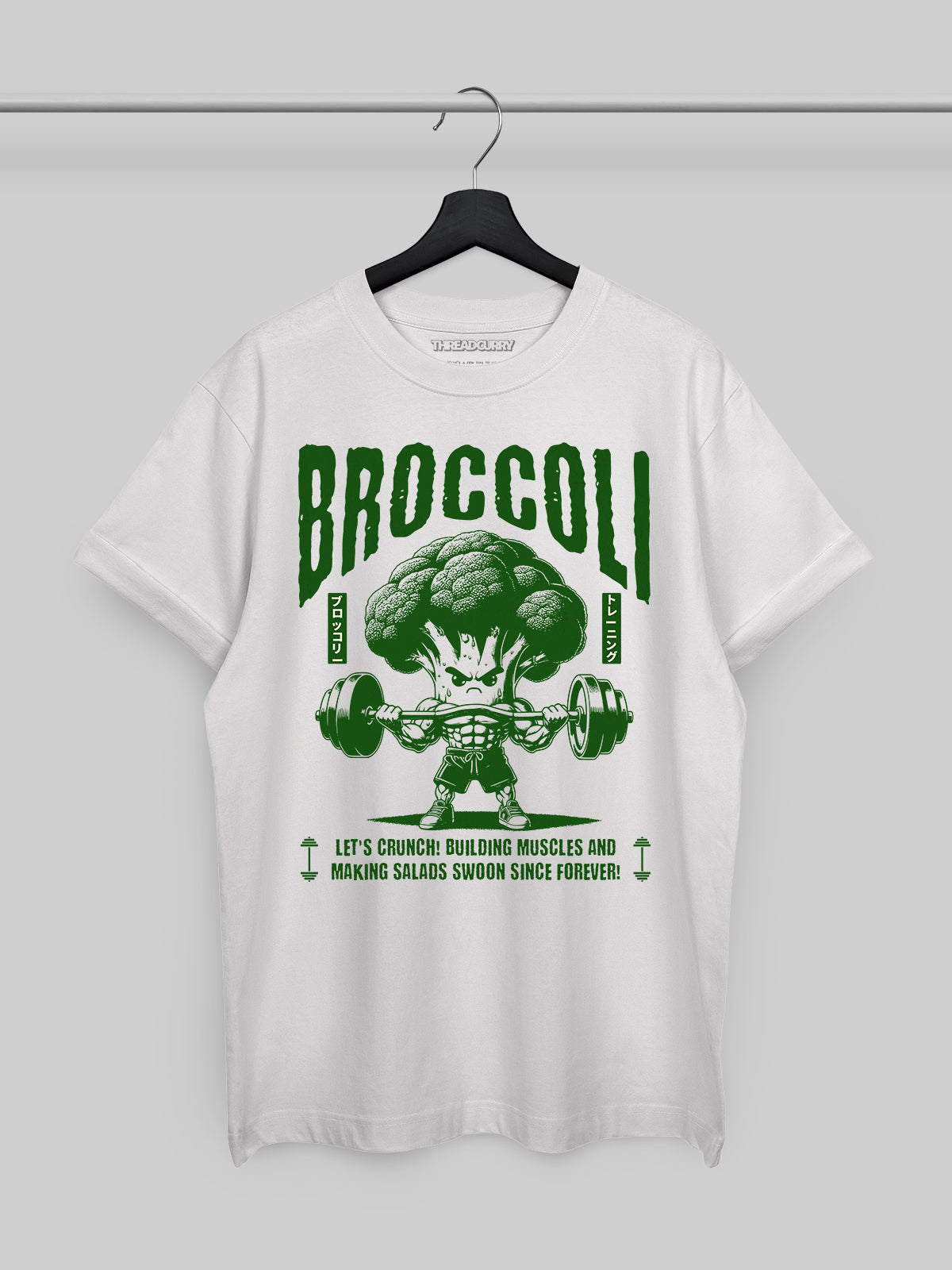 Buy Green Muscles Oversized Printed T-shirt Online | THREADCURRY